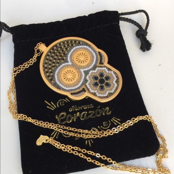 Morena Corazon | Jewelry | New Hand Crafted Beaded Skull Pendant ...